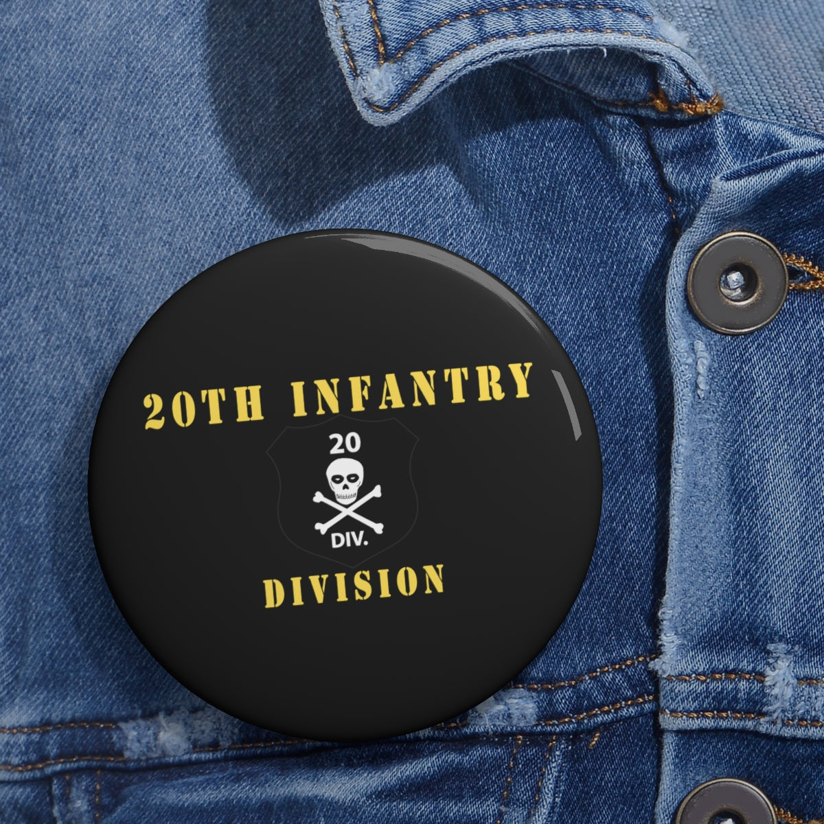 Custom Pin Buttons - 20th Infantry Division X 300 – MIP Brand Store