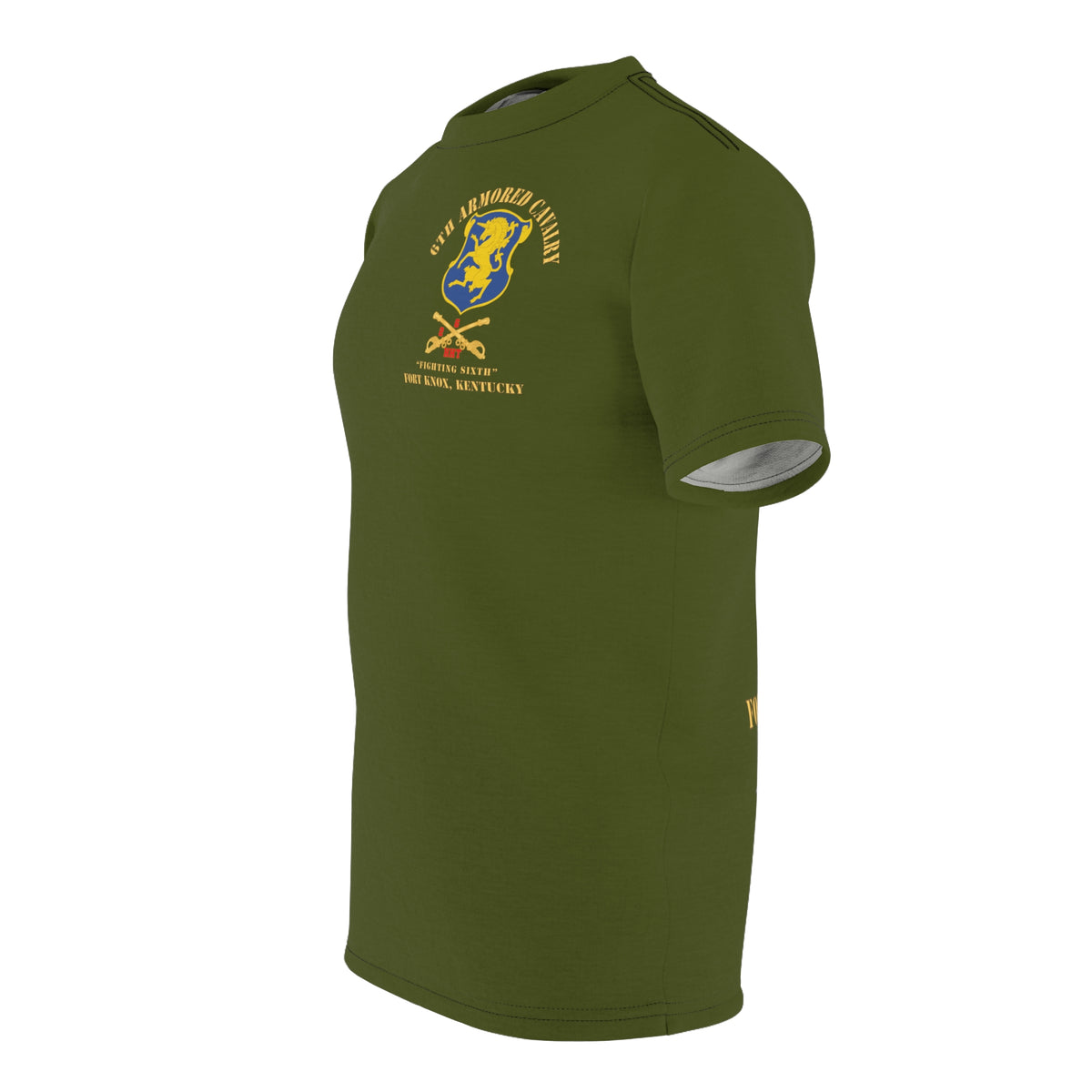 Unisex Cut & Sew Tee (AOP) - Army - HHT - 2nd Squadron, 6th Armored Ca ...