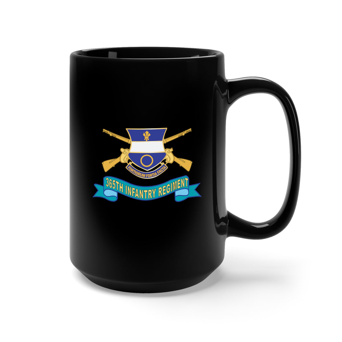 Black Mug 15oz - 365th Infantry Regiment w Br - SSI - Ribbon X 300 ...