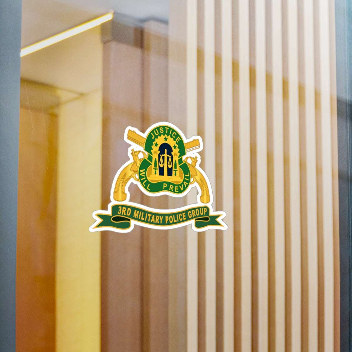 Kiss-Cut Vinyl Decals - Army - 3rd Military Police Group w Br - Ribbon ...