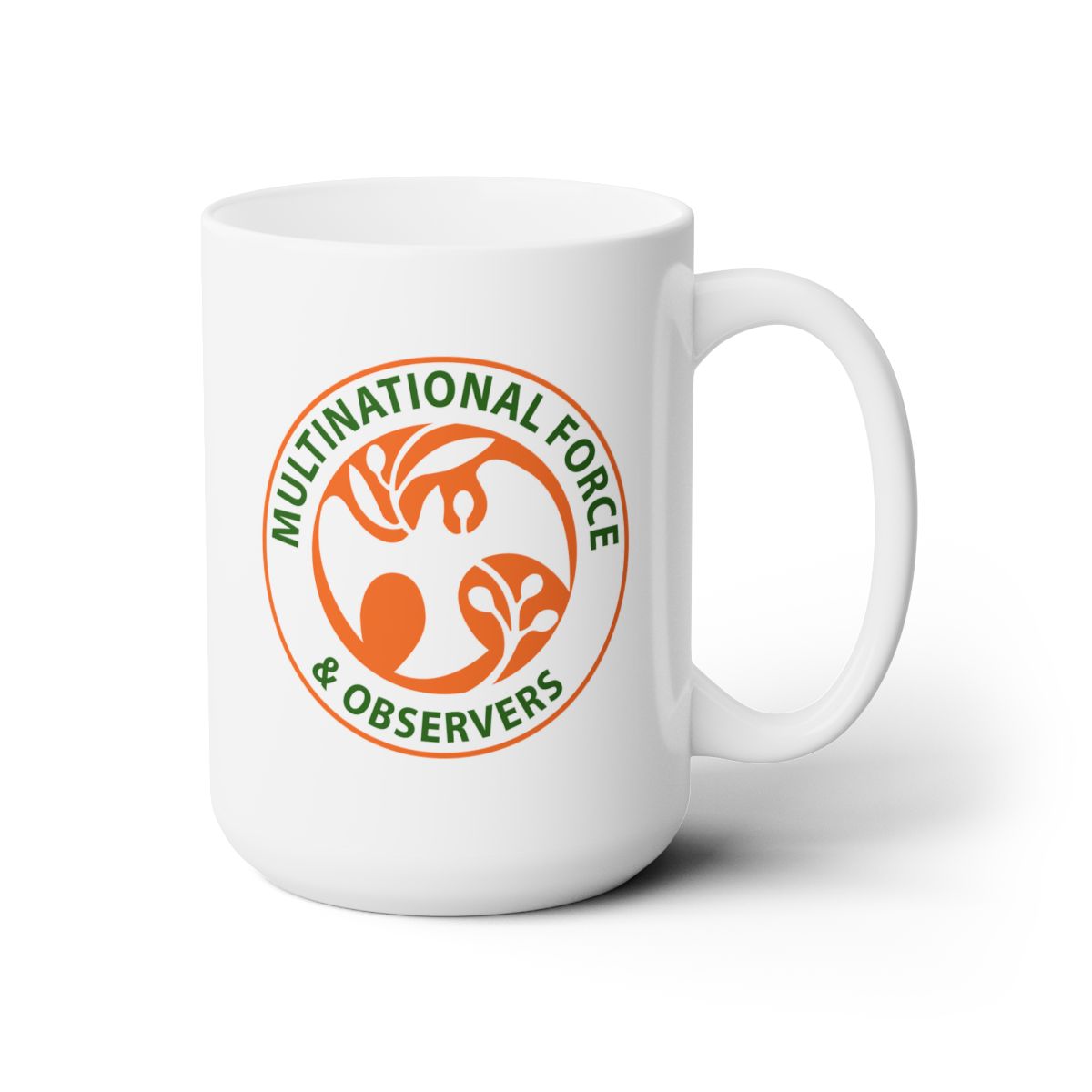 White Mug 15oz - Multinational Force and Observers (MFO) Insignia – MIP ...