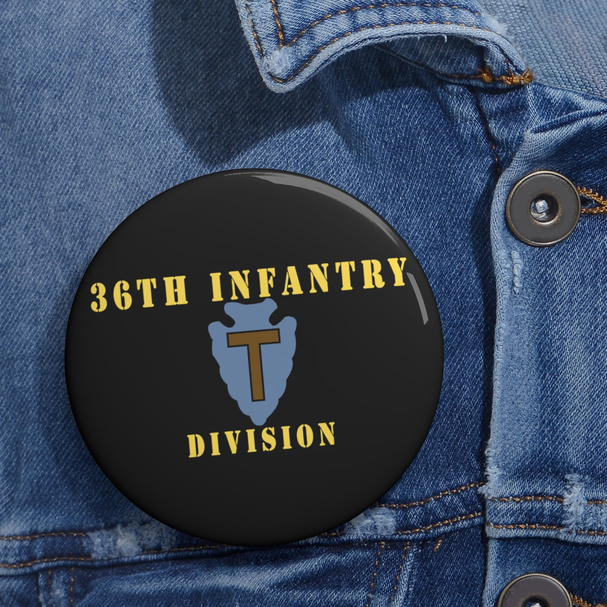 Custom Pin Buttons - 36th Infantry Division X 300 – MIP Brand Store