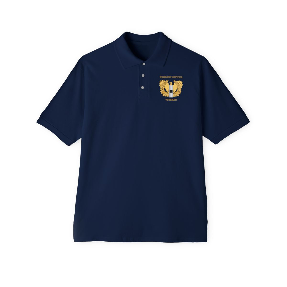Men's Piqué Polo - Emblem - Warrant Officer - WO1 - Veteran – MIP Brand ...