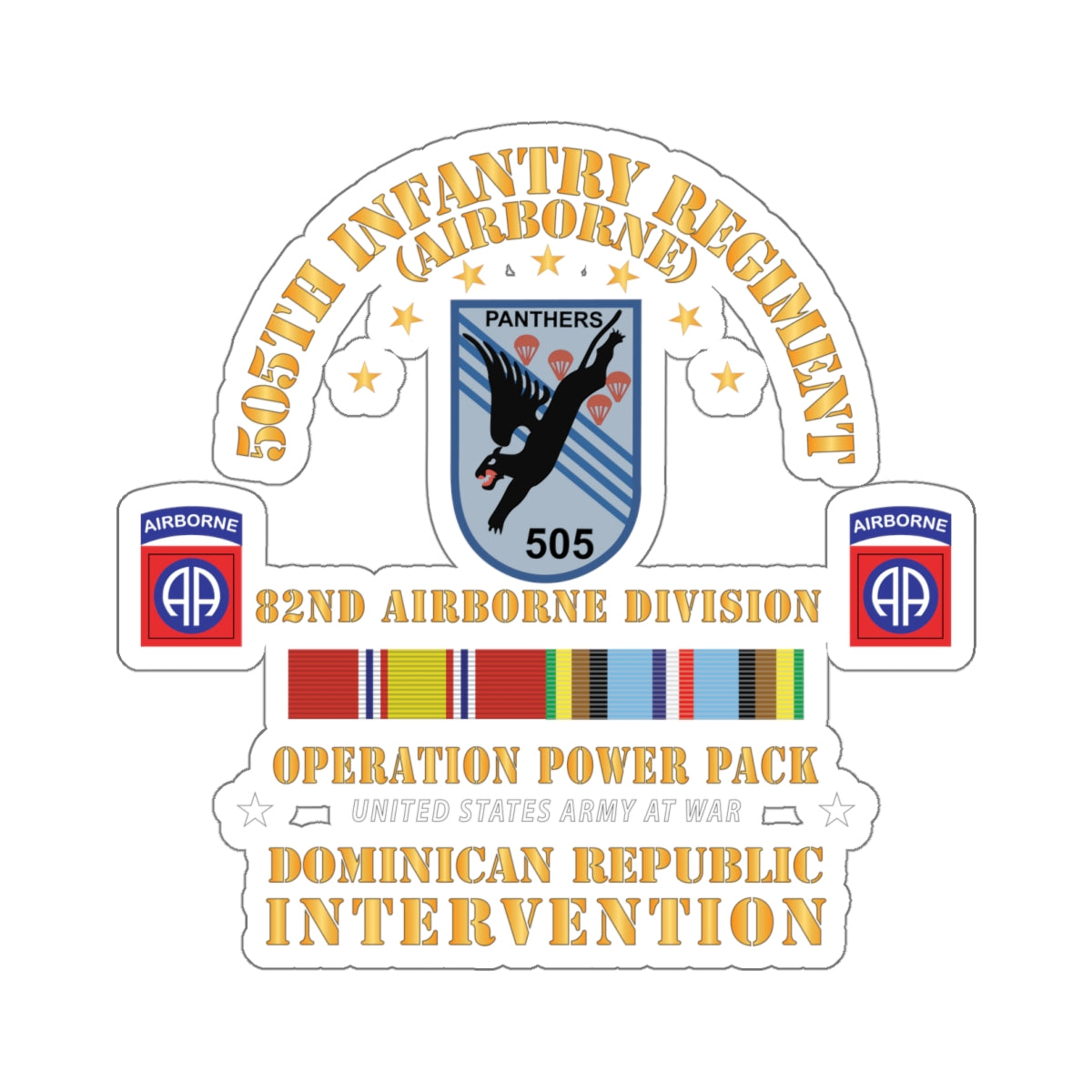 Kiss-Cut Stickers - Power Pack - 505th PIR SSI - 82nd Airborne Divisio ...