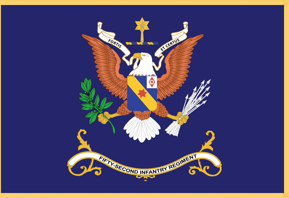 Rectangle Flags - Army - Regimental Colors - 52nd Infantry Regiment ...