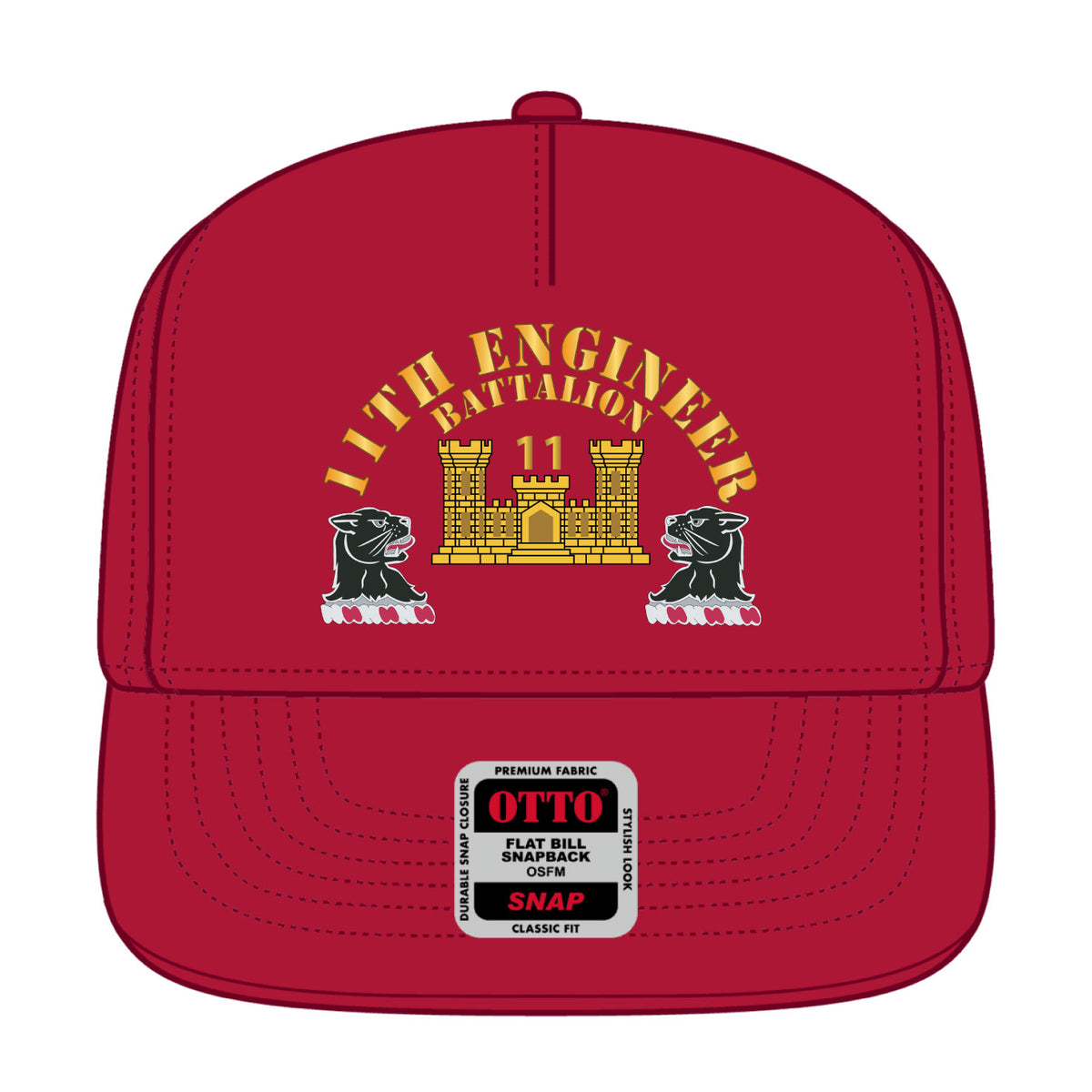 Baseball Cap - 11th Engineer Battalion - Hat X 300 - Film to Garment ...