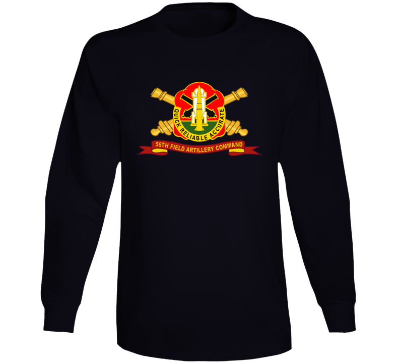 Army - 56th Field Artillery Command - Dui W Br - Ribbon Long Sleeve ...
