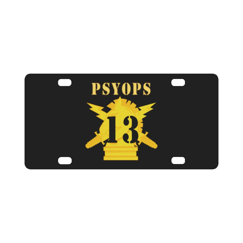 Army - PSYOPS w Branch Insignia - 13th Battalion Numeral - Line X 300 ...