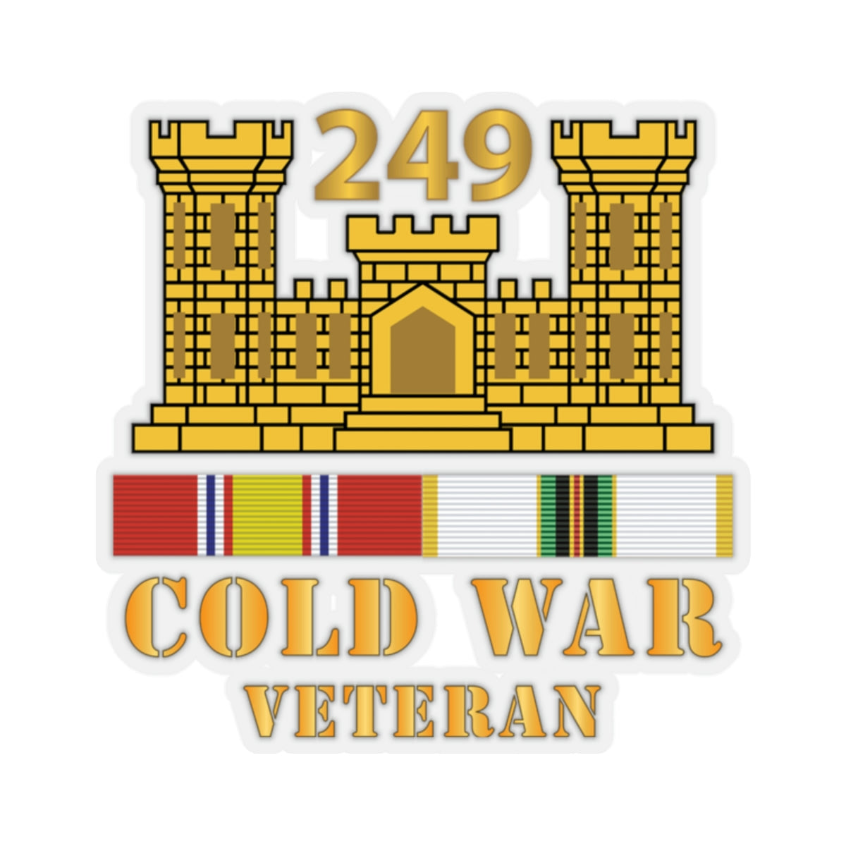 Kiss-Cut Stickers - 249th Engineer Battalion - ENG Branch - Cold War V ...