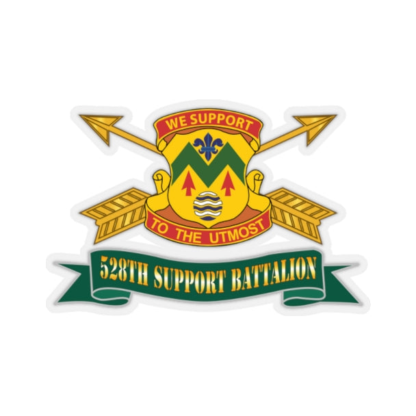 Kiss-Cut Stickers - Army - 528th Support Battalion w SF Br - Ribbon X ...