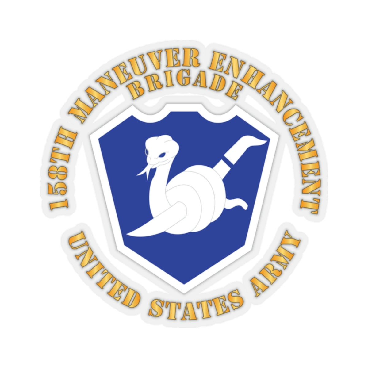 Kiss-Cut Stickers - SSI - 158th Maneuver Enhancement Brigade - US Army ...