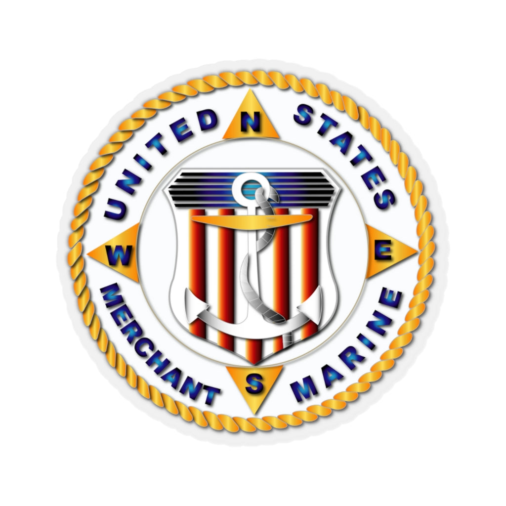 Kiss-Cut Stickers - USMM - Emblem - US Merchant Marine – MIP Brand Store