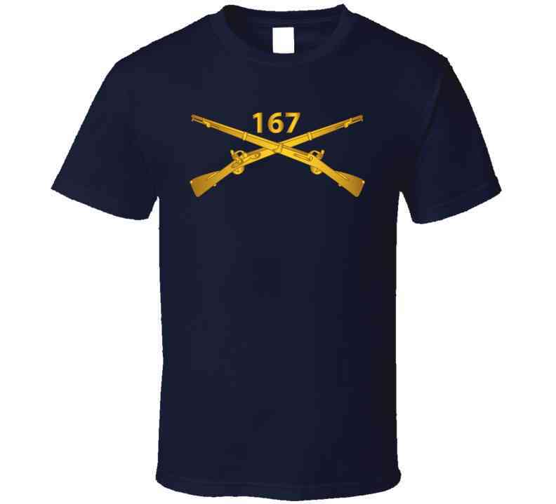 Army - 167th Infantry Regiment - Inf Branch Wo Txt X 300 T Shirt – MIP ...