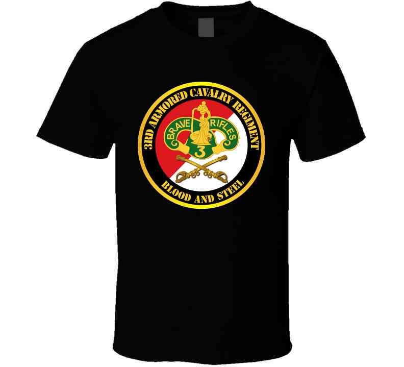 Army - 3rd Armored Cavalry Regiment Dui - Red White - Blood And Steel ...